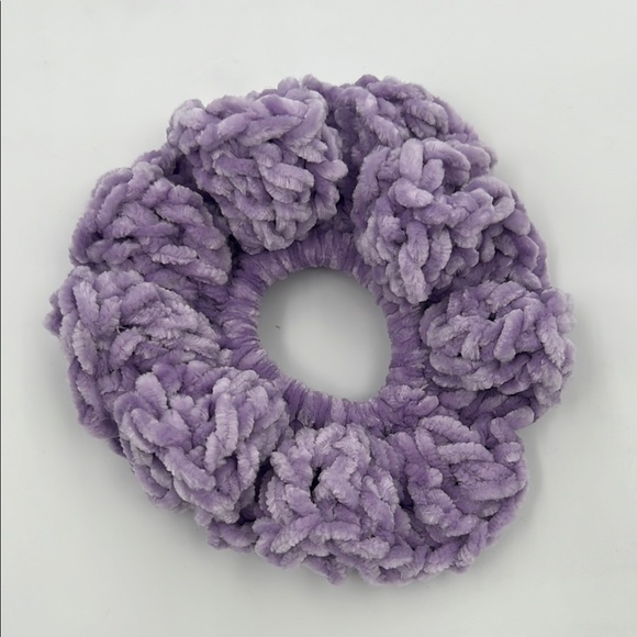 Hand Crafted | Accessories | Lavender Plush Hair Scrunchie Set Of 2 ...